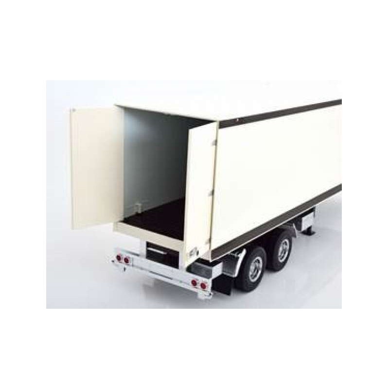 1/18 remorque de camion blanche/noire - Road Kings